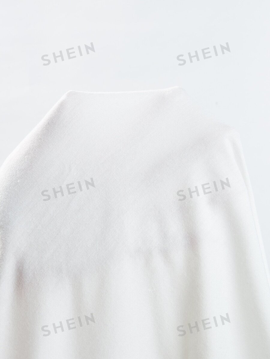 SHEIN BASICS Top Corto Ajustado Con Cuello En V | Moda de Mujer | SHEIN México