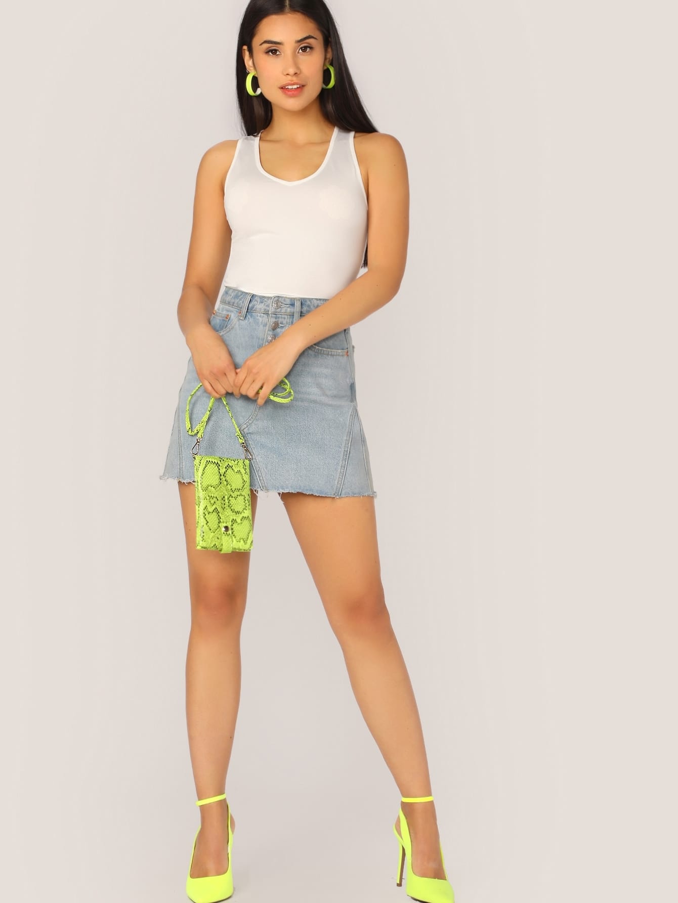 SHEIN EZwear Solid Form-Fitting Tank Top | SHEIN USA