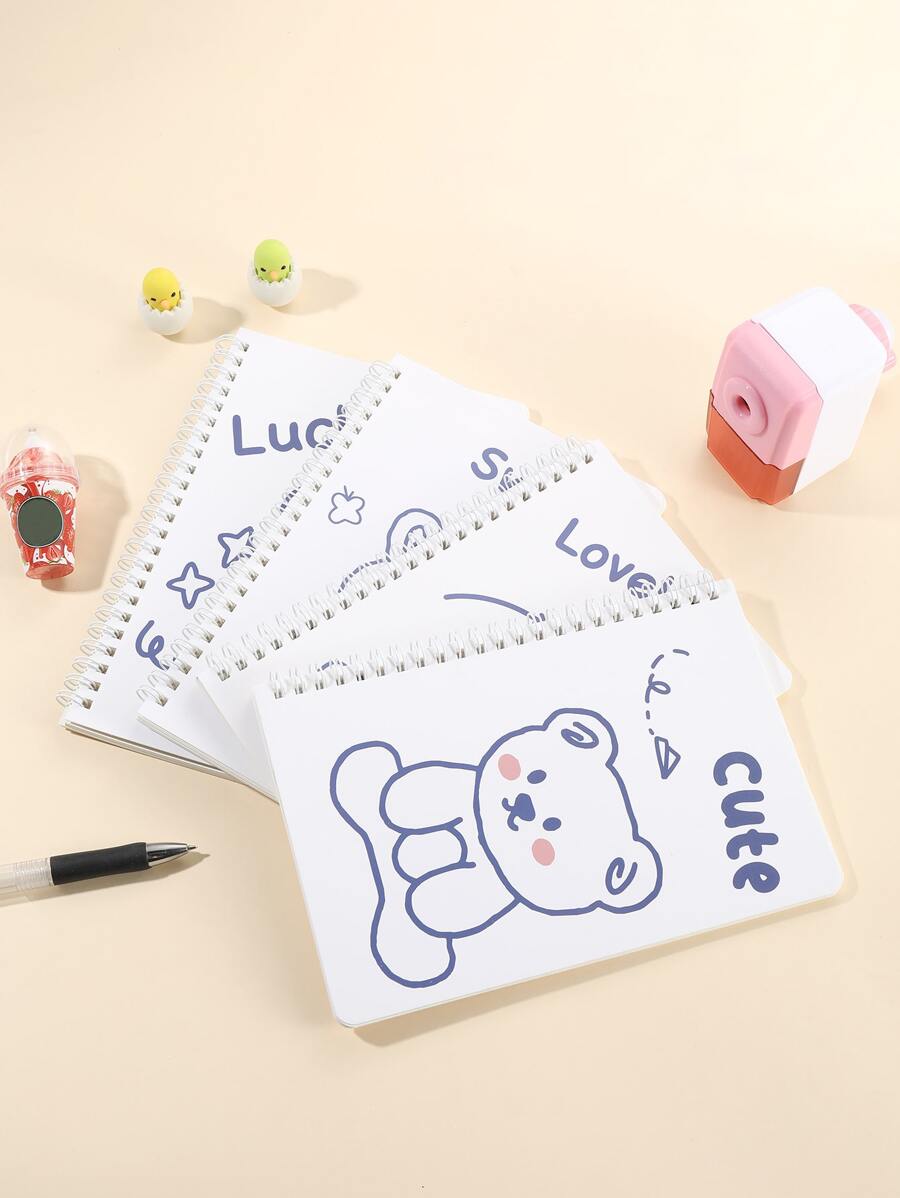 1pc Cartoon Graphic Random Spiral Notebook | SHEIN USA