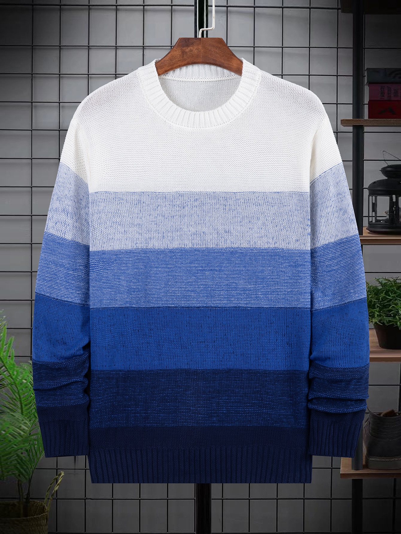 Men Color Block Sweater