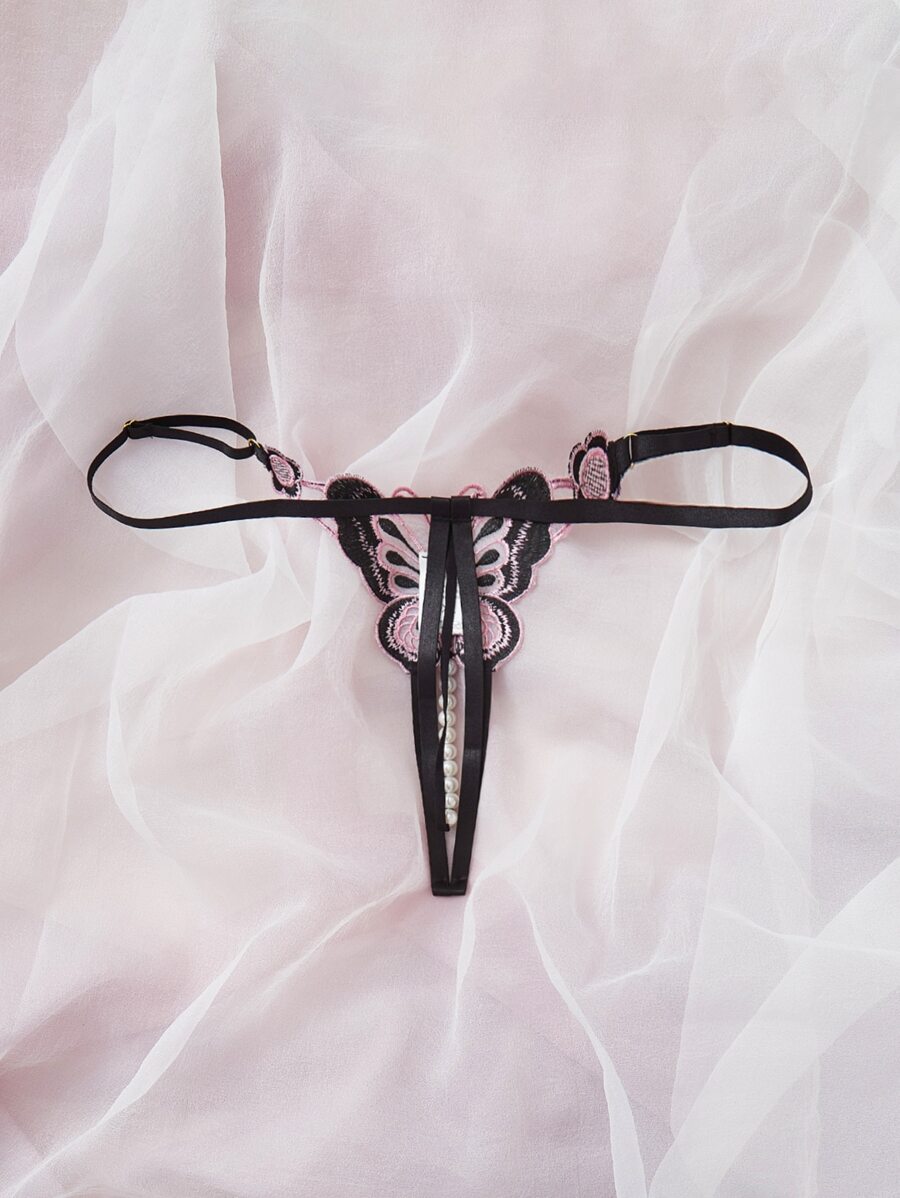 Classic Sexy Plus Butterfly Decor Thong | SHEIN USA