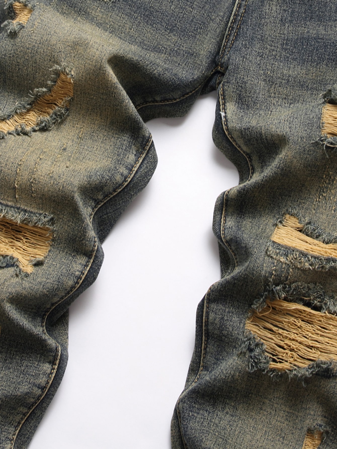 Men Cotton Ripped Slant Pocket Jeans | SHEIN UK