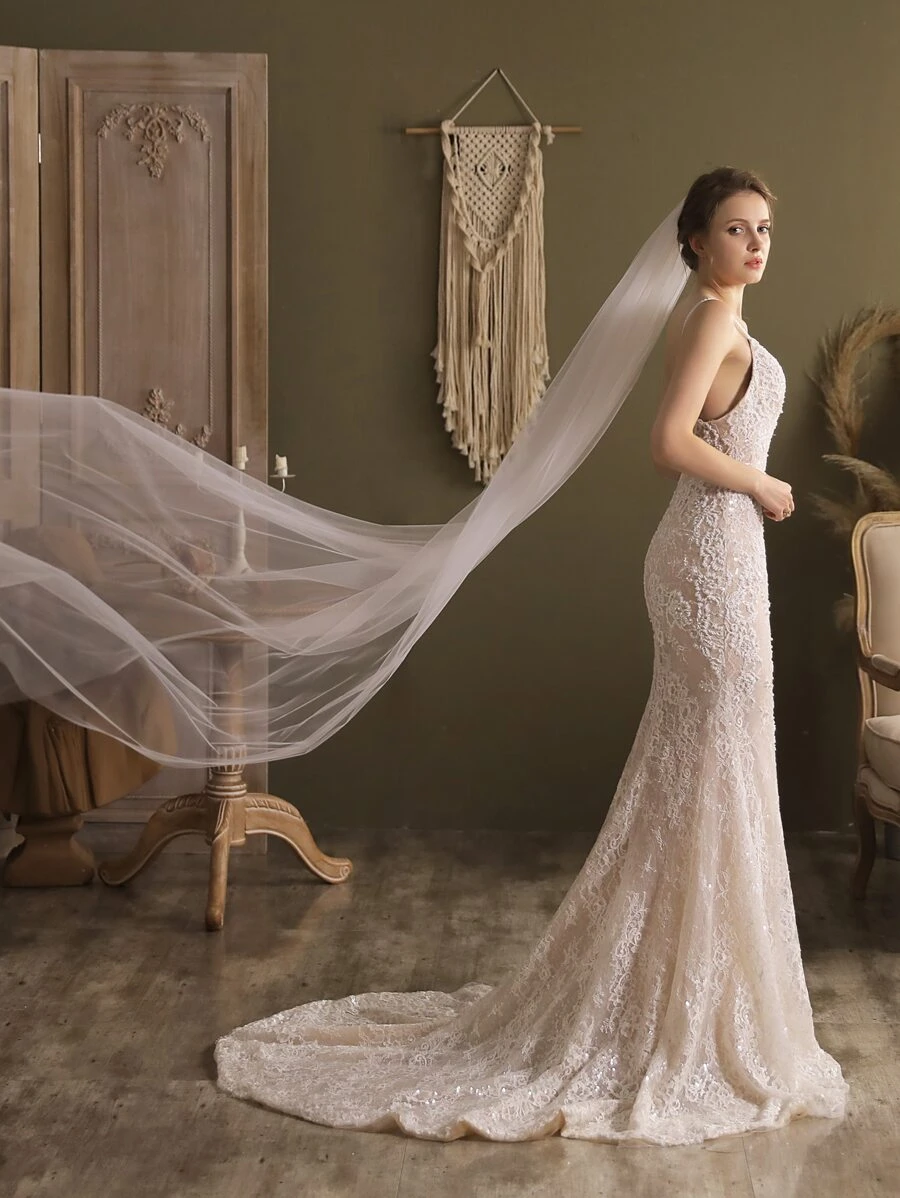 Minimalist Mesh Bridal Veil For Wedding Wedding Veil For Bride | SHEIN USA