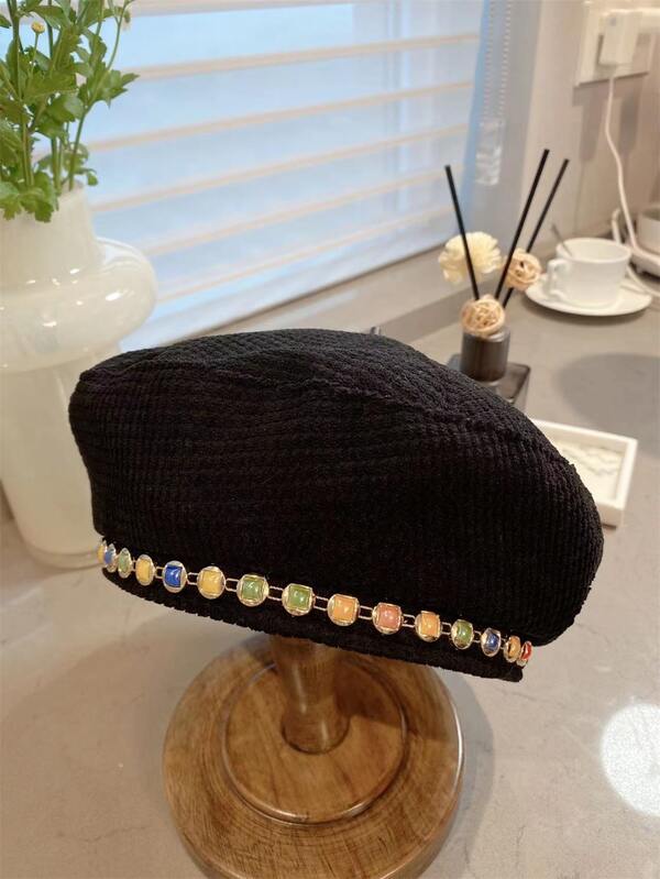 Bead Decor Beret | SHEIN USA