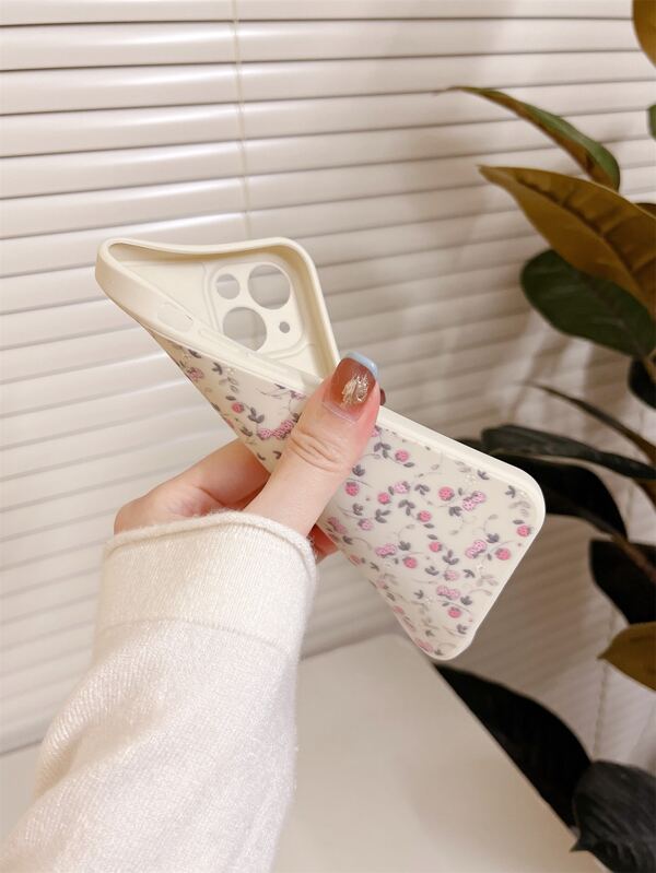 Coque de téléphone à imprimé floral compatible avec iPhone15/15Plus/15Pro/15Promax | Mode en ...