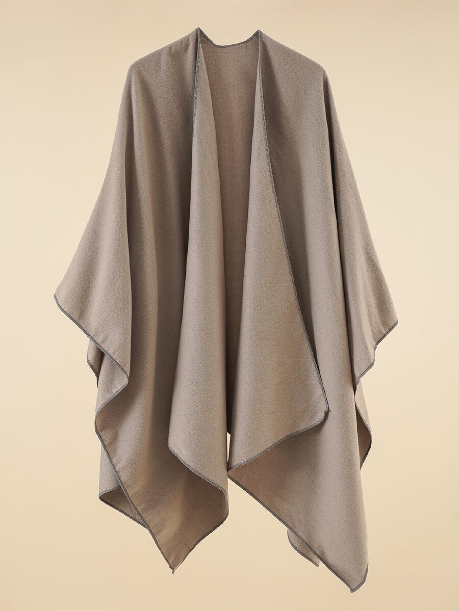 Contrast Binding Shawl | SHEIN USA