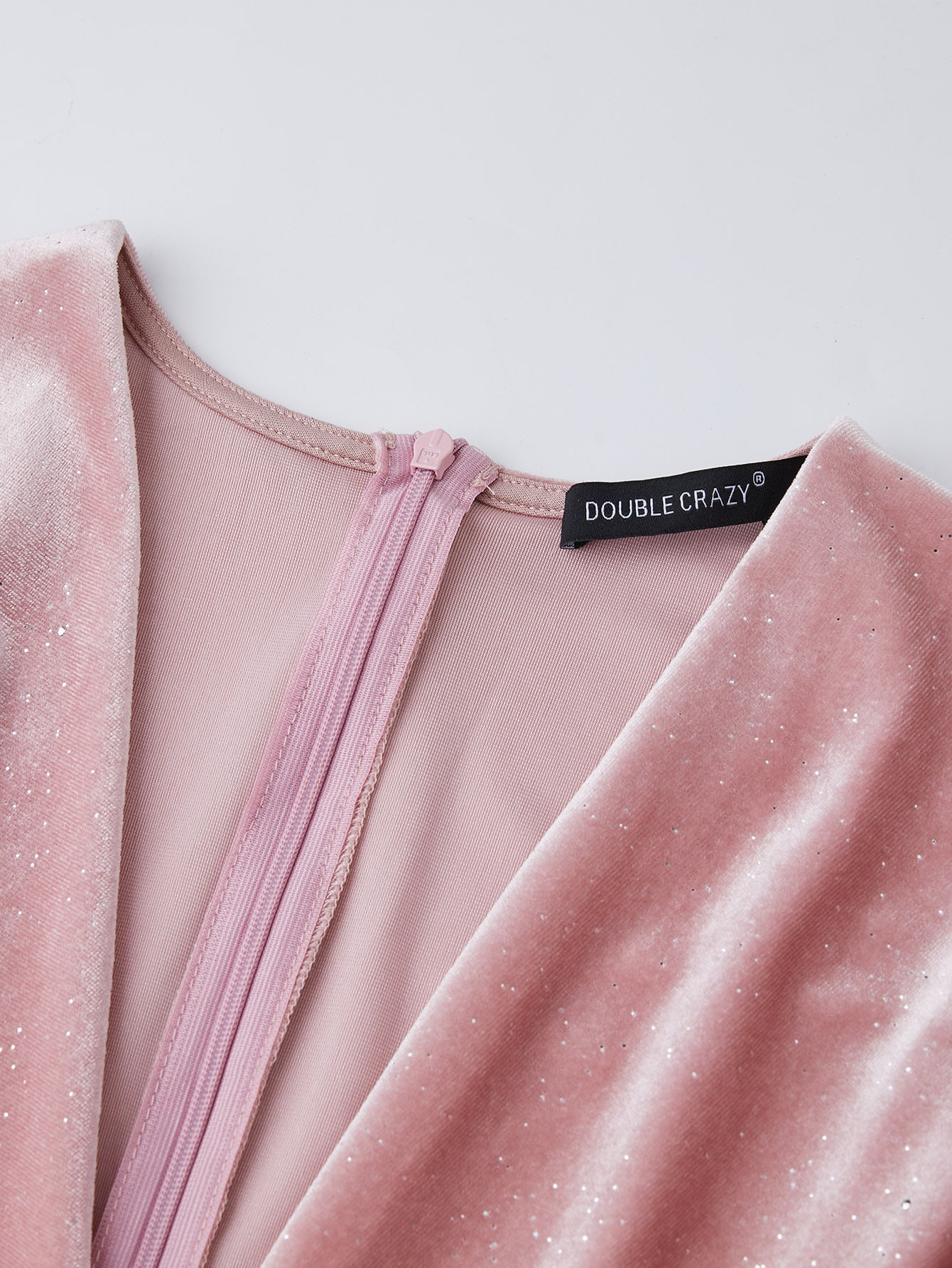 Double Crazy Robe scintillant en velours | Mode en ligne | SHEIN FRANCE