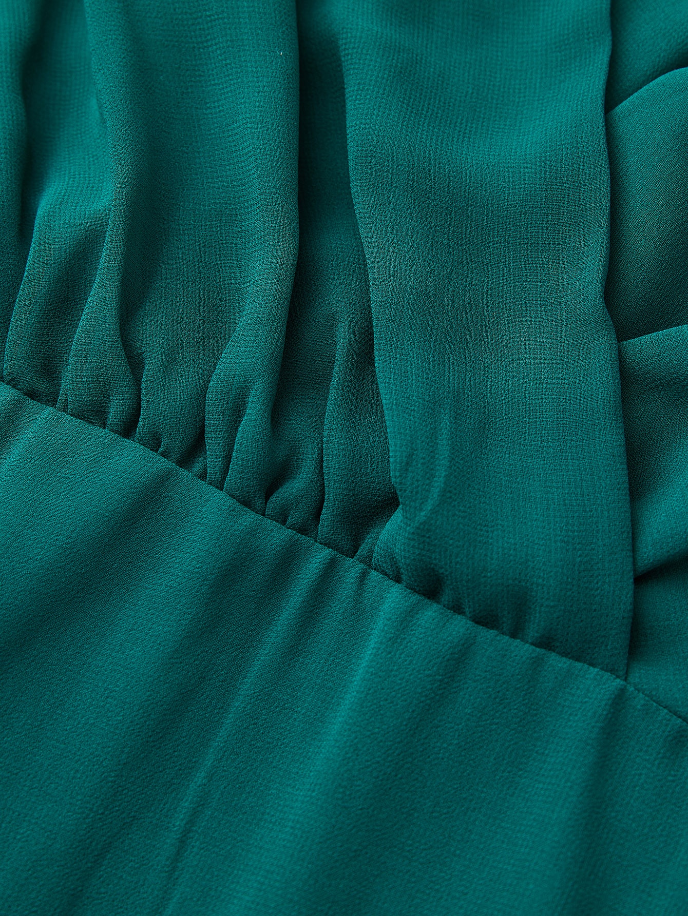 Double Crazy Plus Lantern Sleeve Ruffle Hem Dress | SHEIN USA