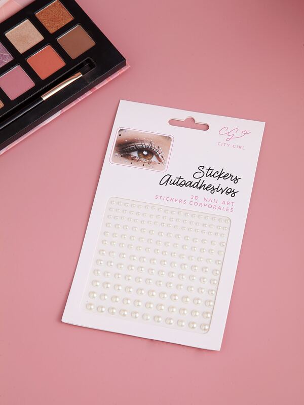 1Pc 3D Pearl Body Sticker Hair Sticker Eye Corner Sticker Face Sticker ...