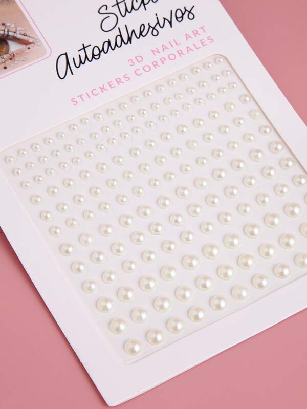 1Pc 3D Pearl Body Sticker Hair Sticker Eye Corner Sticker Face Sticker ...