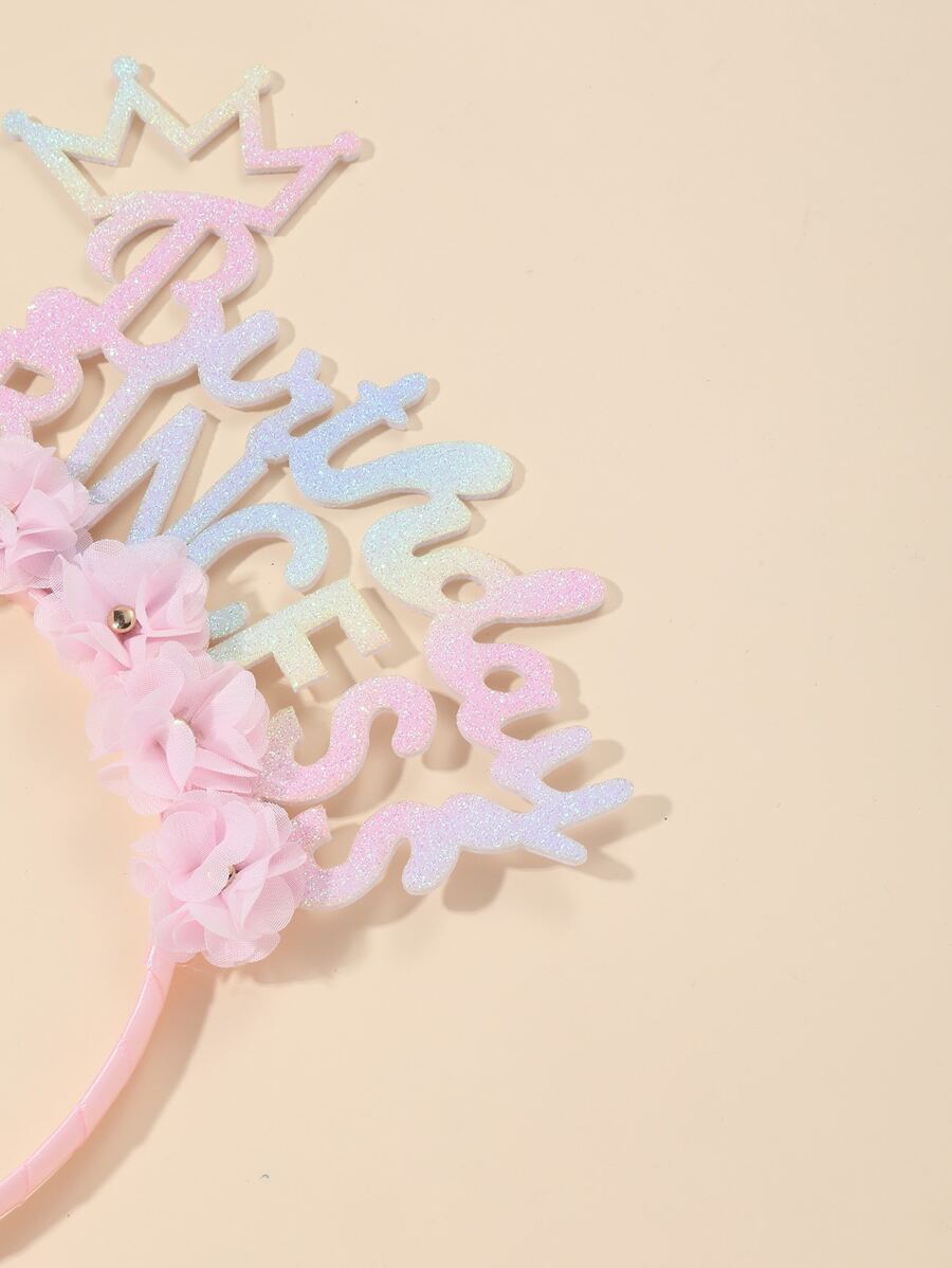 Girls Flower & Letter Decor Headband | SHEIN USA