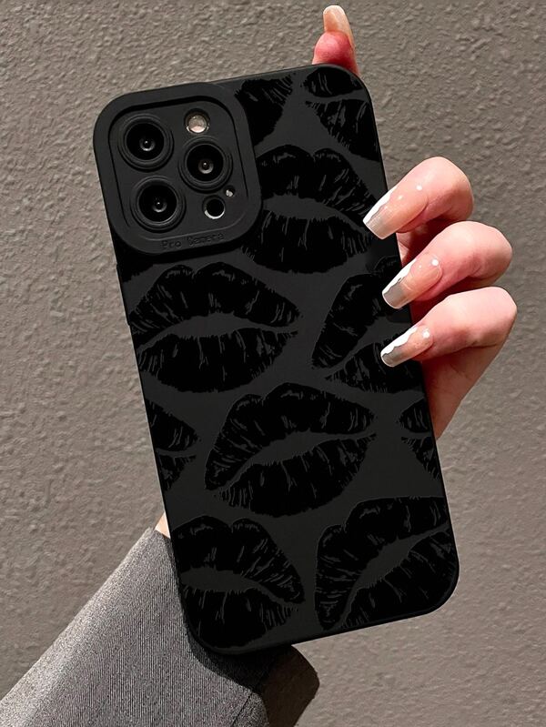 Coque de téléphone imprimée Kiss compatible avec Apple iPhone 15/15Pro | Mode en ligne | SHEIN ...