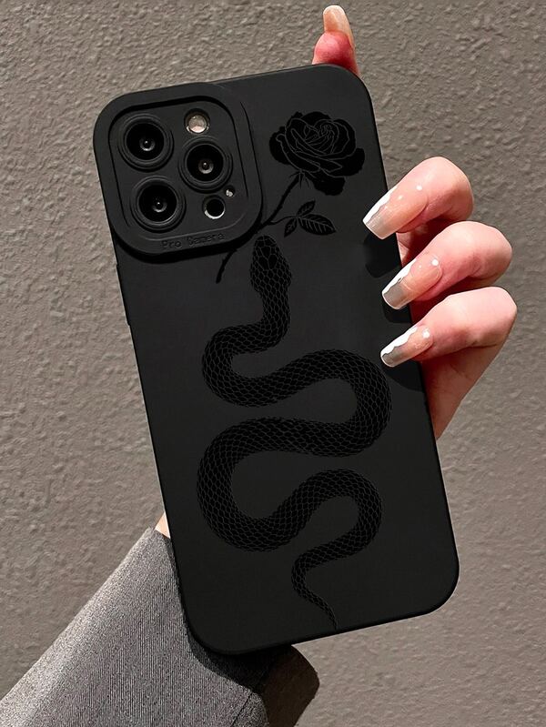 Snake & Flower Phone Case | SHEIN EUR