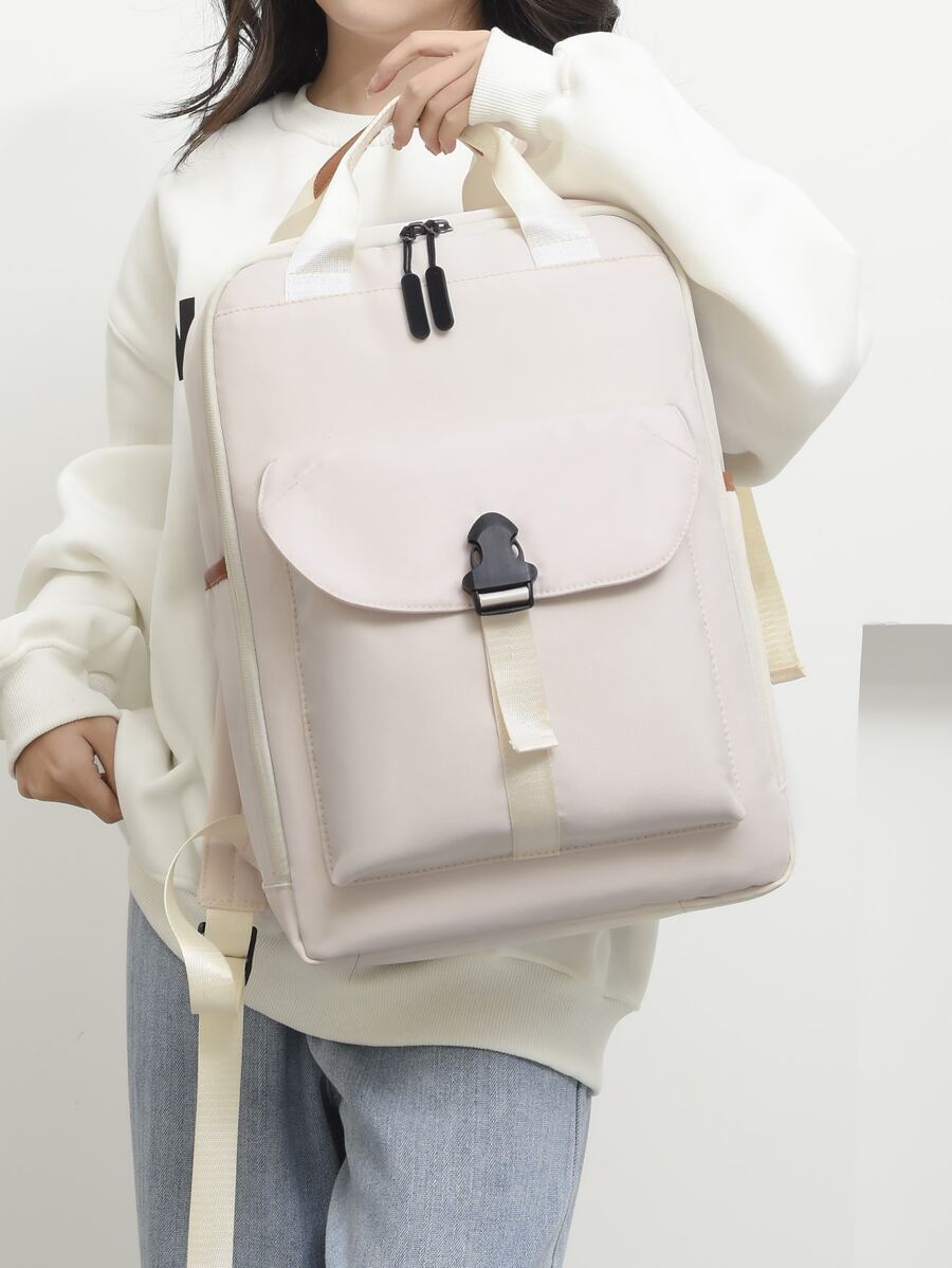Minimalist Double Handle Functional Backpack | SHEIN EUR