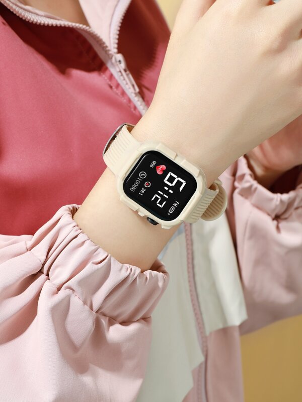 Reloj electrónico impermeable cuadrado | Moda de Mujer | SHEIN México