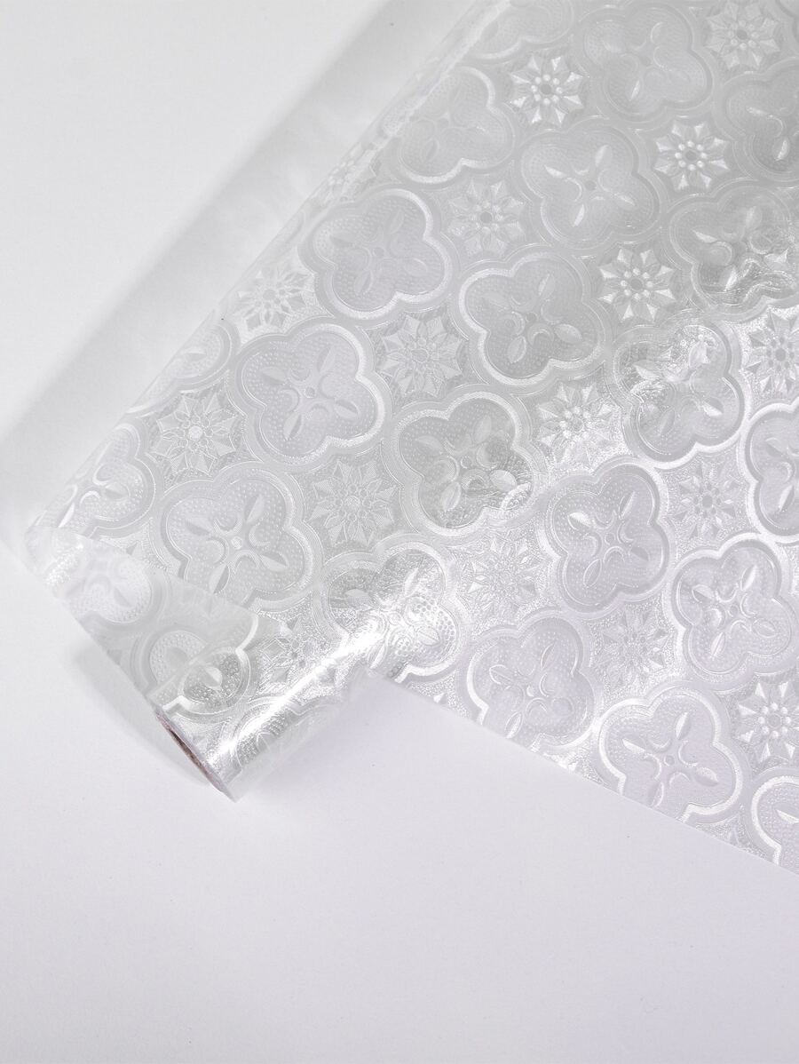 1 Roll Vintage Geometric Floral Pattern Glass Film, Privacy Window Film ...