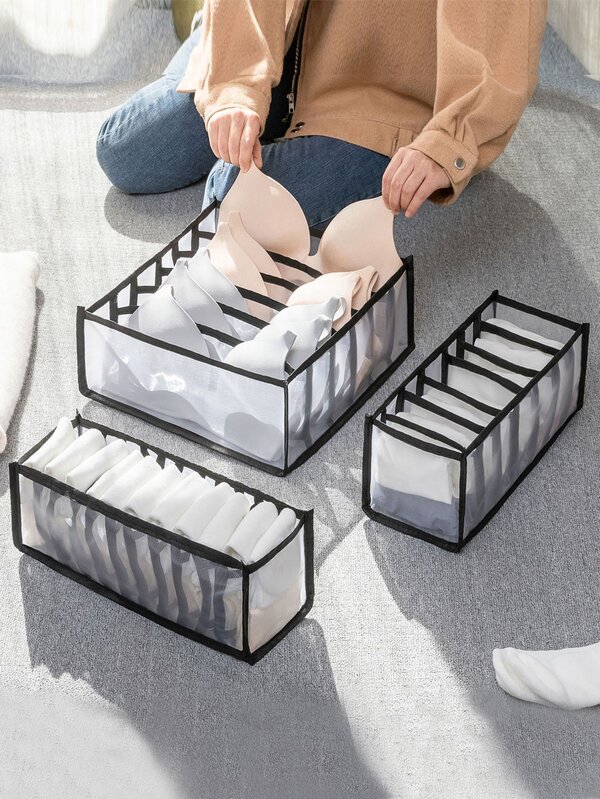 1pc Multi-cell Packing Underwear Storage Box | SHEIN USA