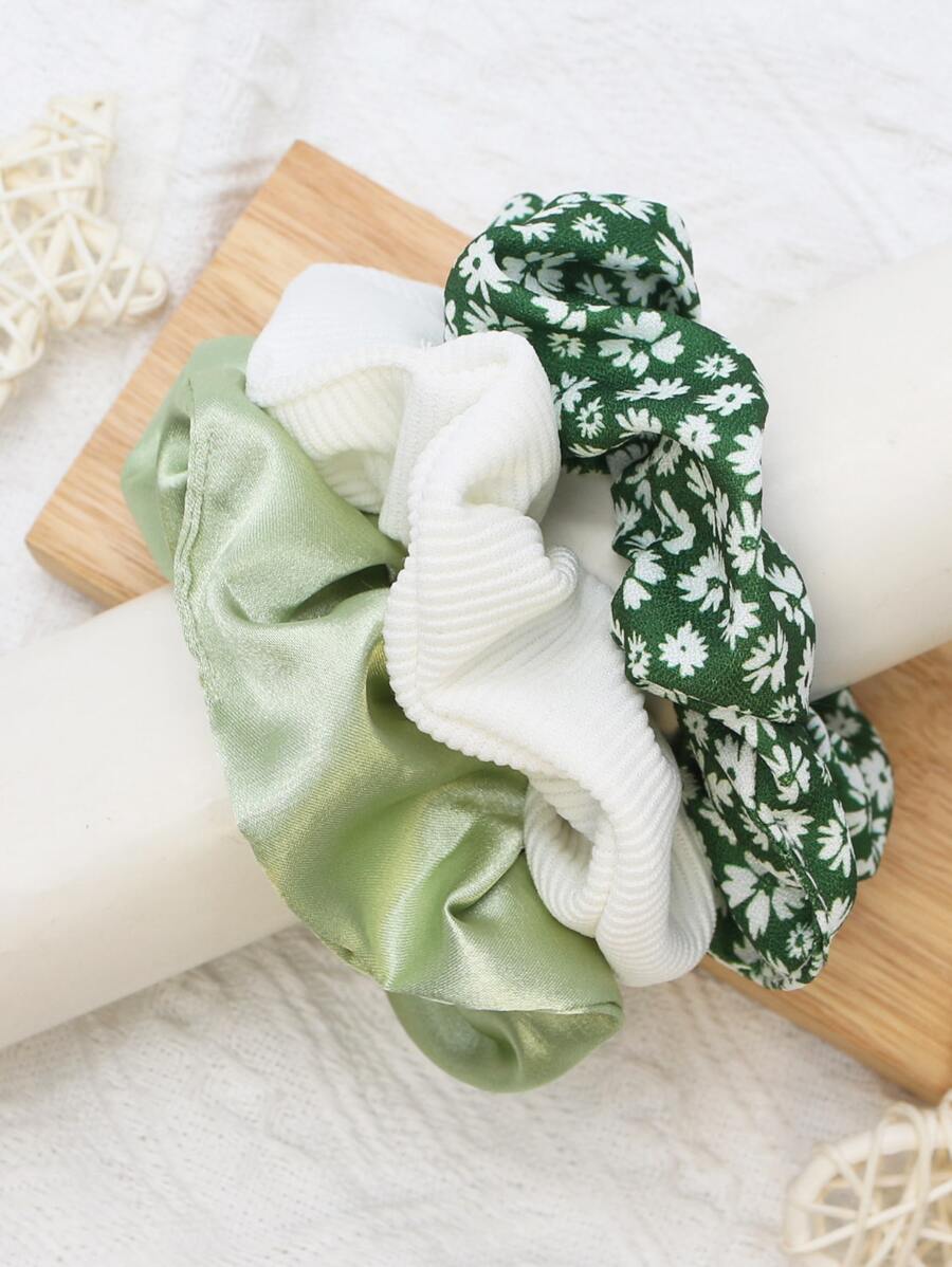 3pcs Ditsy Floral Print Scrunchie | SHEIN USA