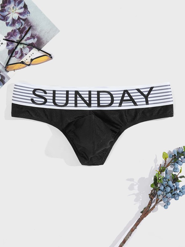 Men Letter Graphic Brief | SHEIN USA
