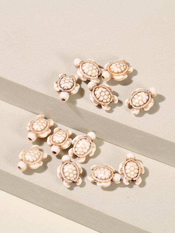 12pcs Turquoise Turtle Design DIY Bead | SHEIN UK