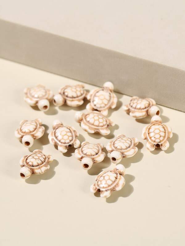 12pcs Turquoise Turtle Design DIY Bead | SHEIN UK