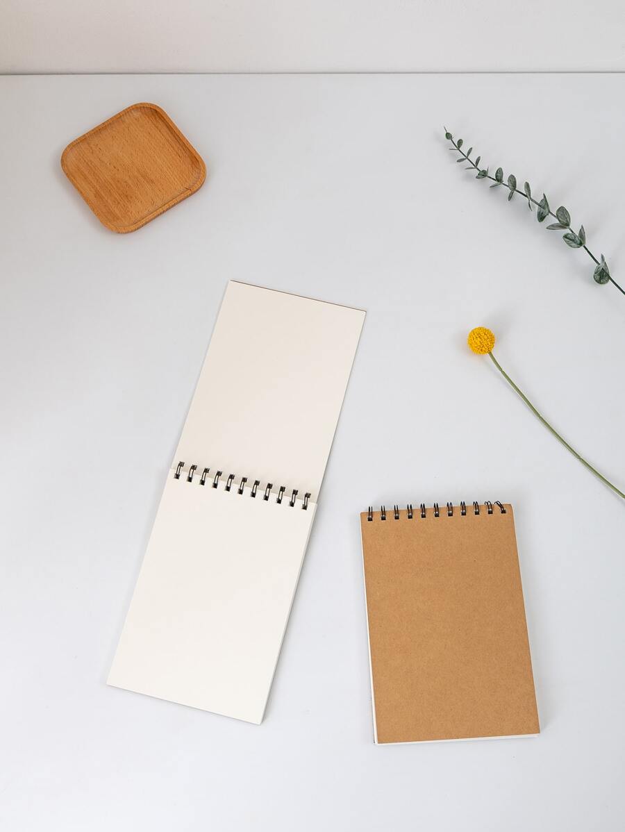 1pc Solid Portable Notebook | SHEIN USA