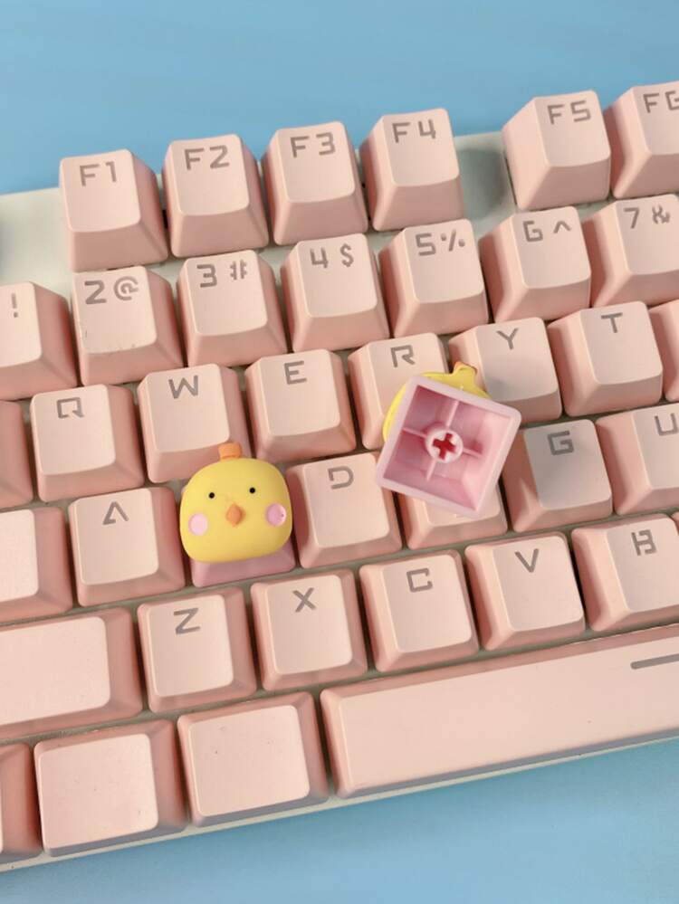 1pc Cartoon Chicken Decor Mechanical Keyboard Key Cap | SHEIN