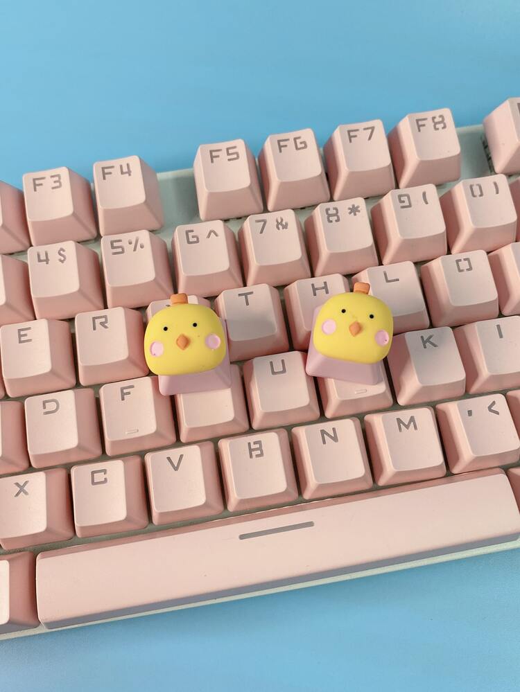 1pc Cartoon Chicken Decor Mechanical Keyboard Key Cap | SHEIN
