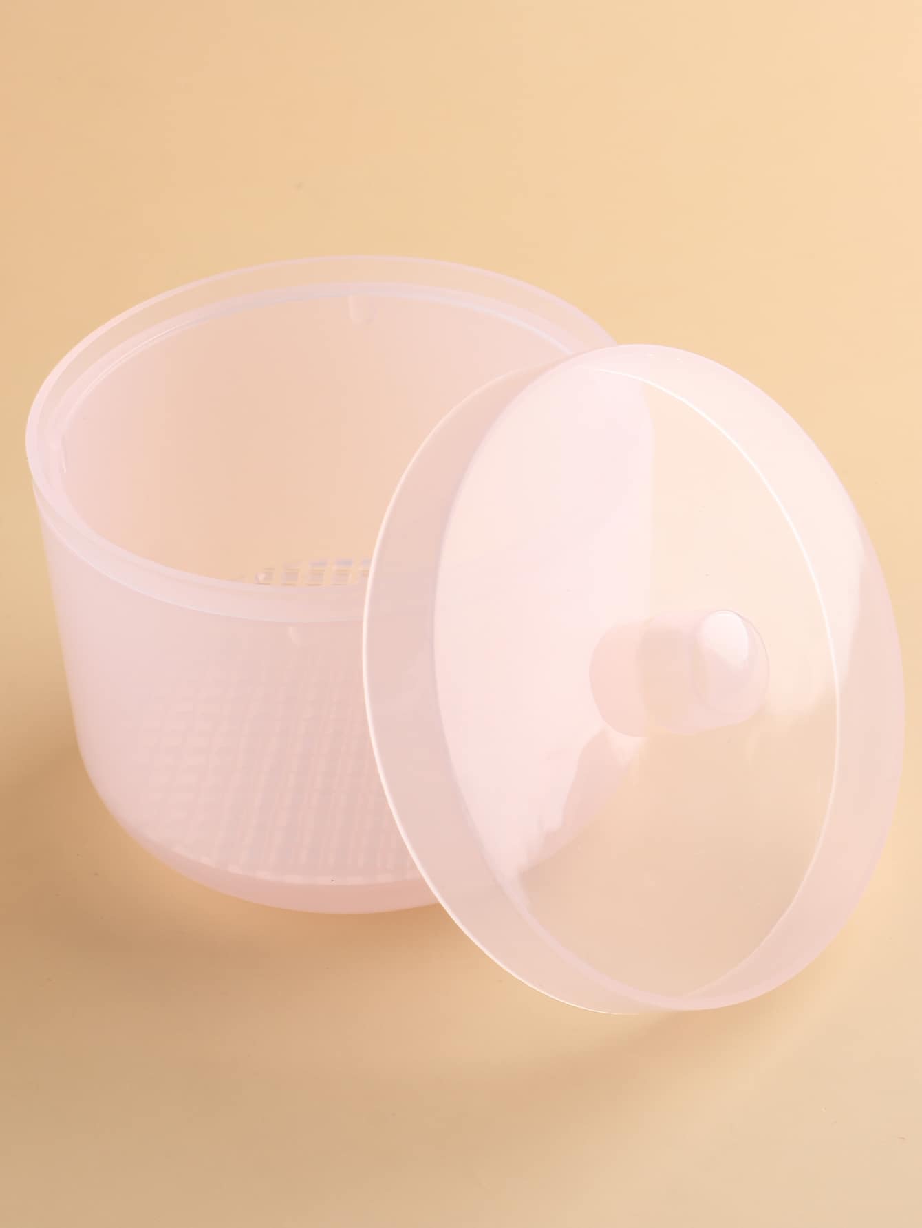 Pink Disinfection Box Sterilizer Soak Bowl Container 1box Round Nail ...