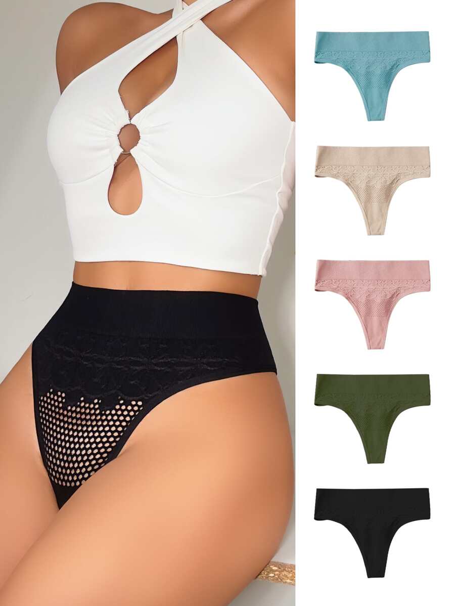 5pack Solid Panty Set | SHEIN USA