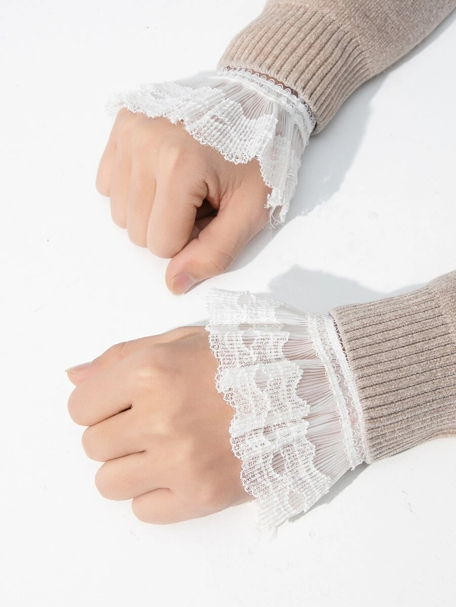 Ruffle Trim Fake Cuff | SHEIN USA