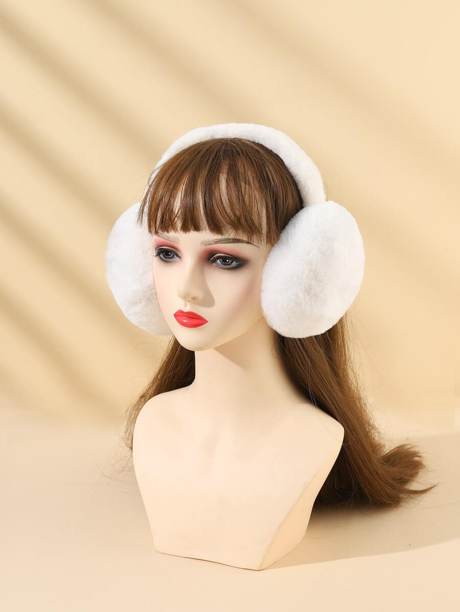 1pc Solid Fluffy Earmuffs | SHEIN EUR