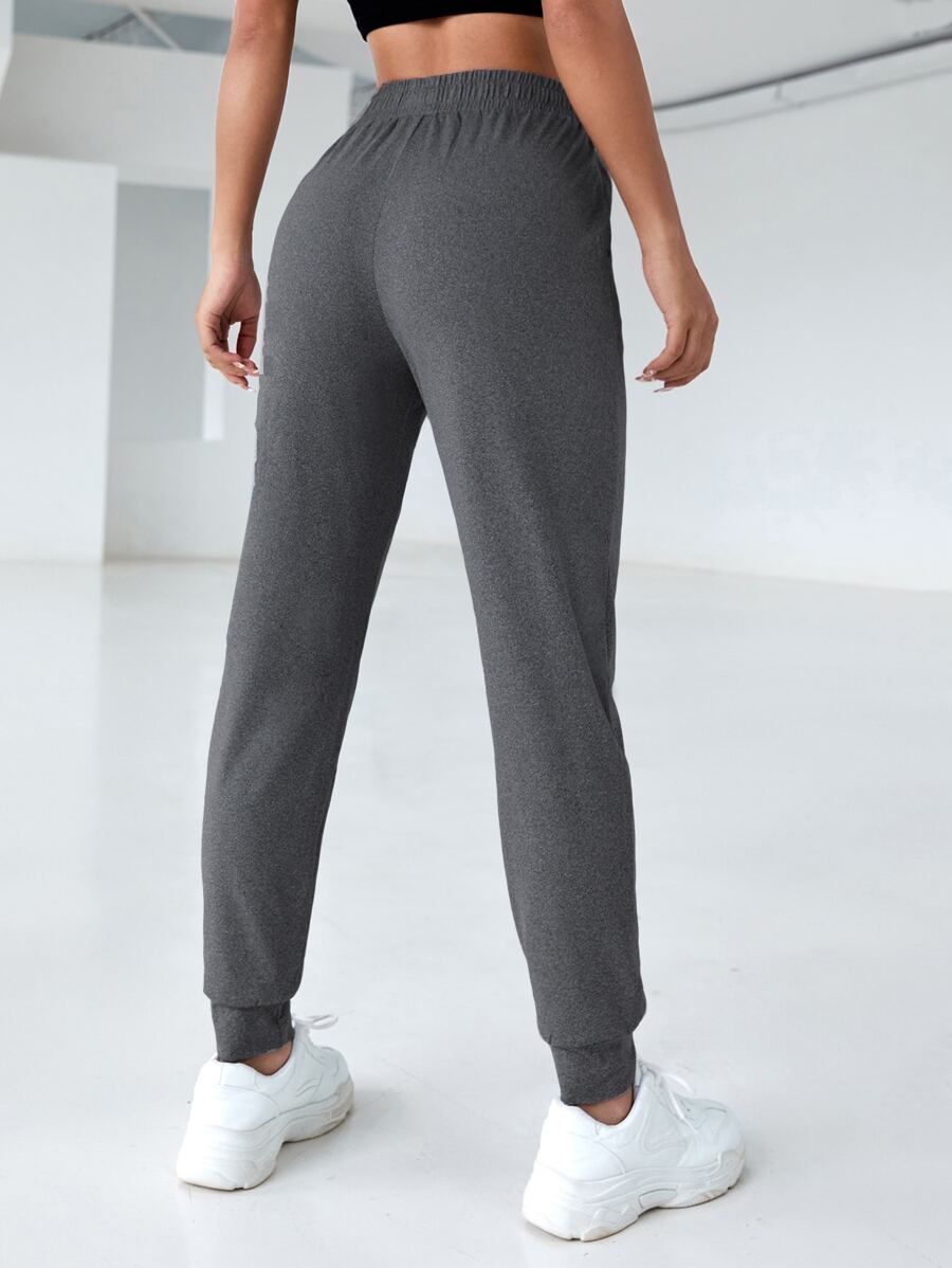 Yoga Basic Drawstring Waist Slant Pocket Sports Sweatpants | SHEIN USA