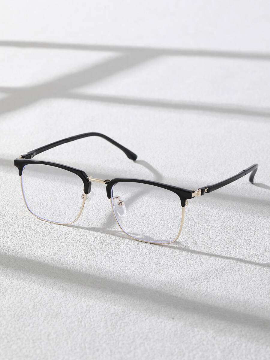Men Square Frame Eyeglasses Clear Glasses | SHEIN EUR