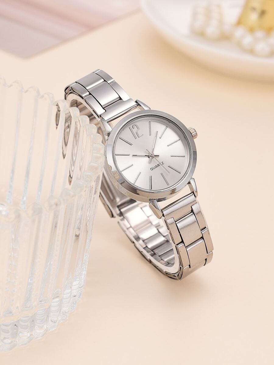 Elegante reloj de mujer de acero digital simple como regalo para amigos ...