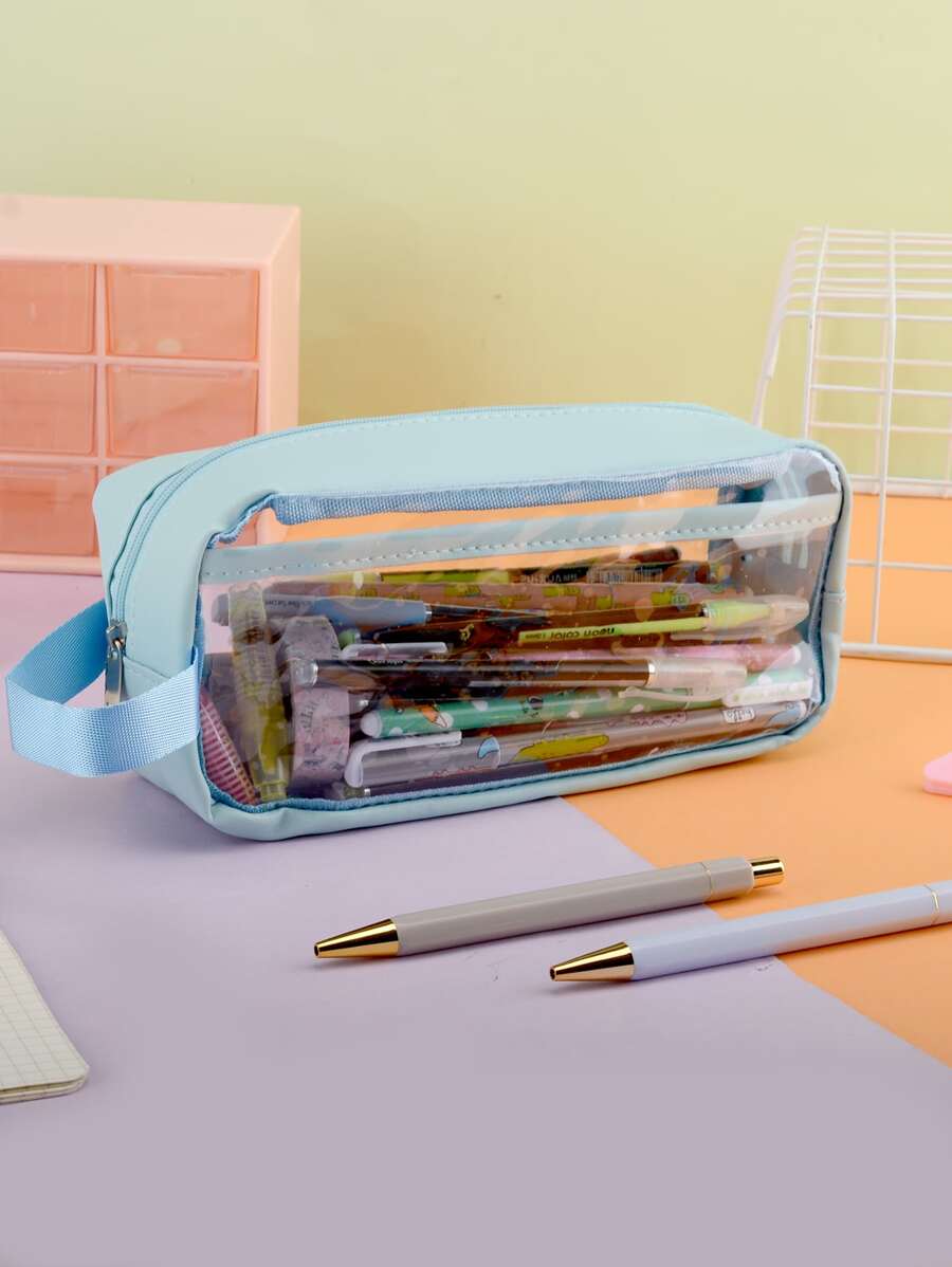1pc Clear Pencil Case | SHEIN UK