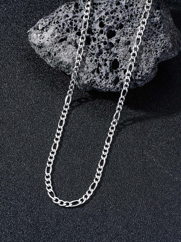 Fashionable and Popular Men Minimalist Chain Necklace Stainless Steel ...