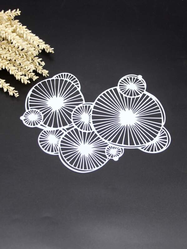 1pc Hollow Out Round Design Drawing Template | SHEIN USA