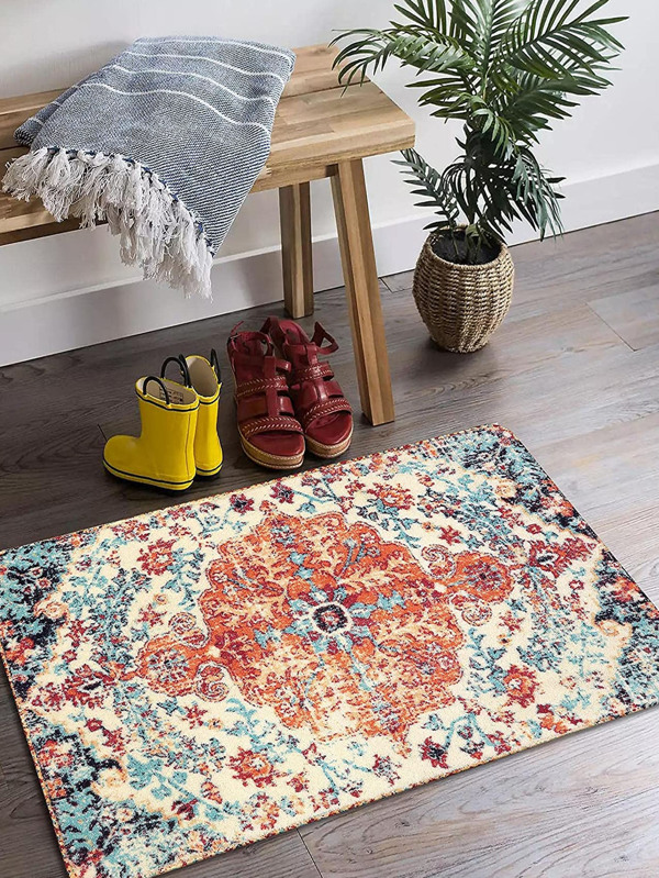 1pc Mandala Pattern Anti-slip Rug | SHEIN USA