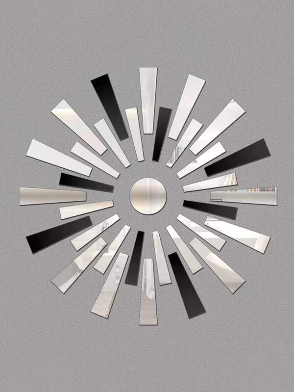 1 set Pegatina de pared de espejo