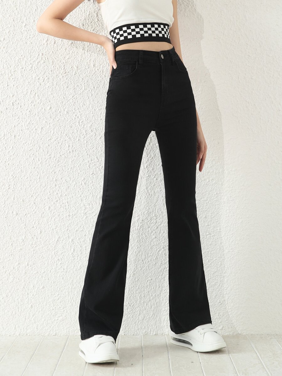 Teen Girls Flare Leg Jeans | SHEIN USA