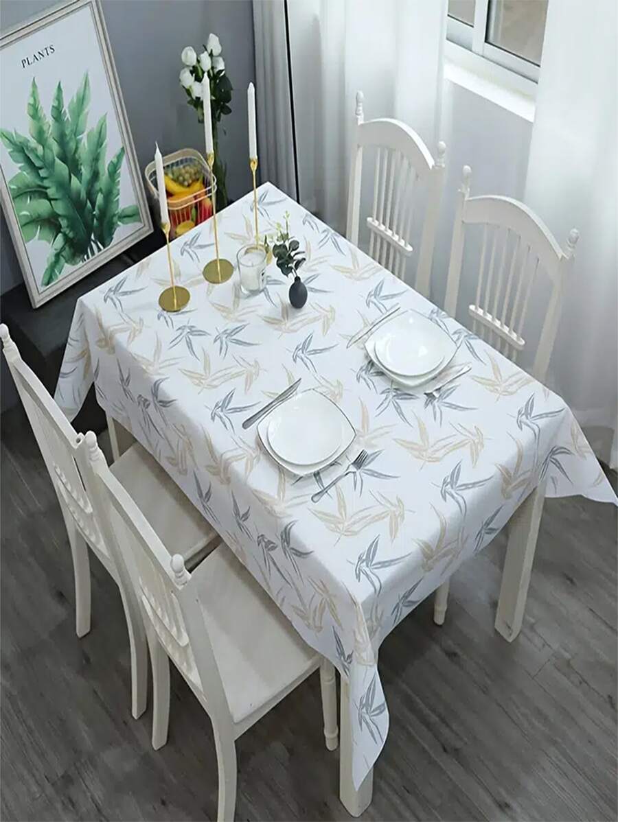 Leaf Pattern Tablecloth | SHEIN USA