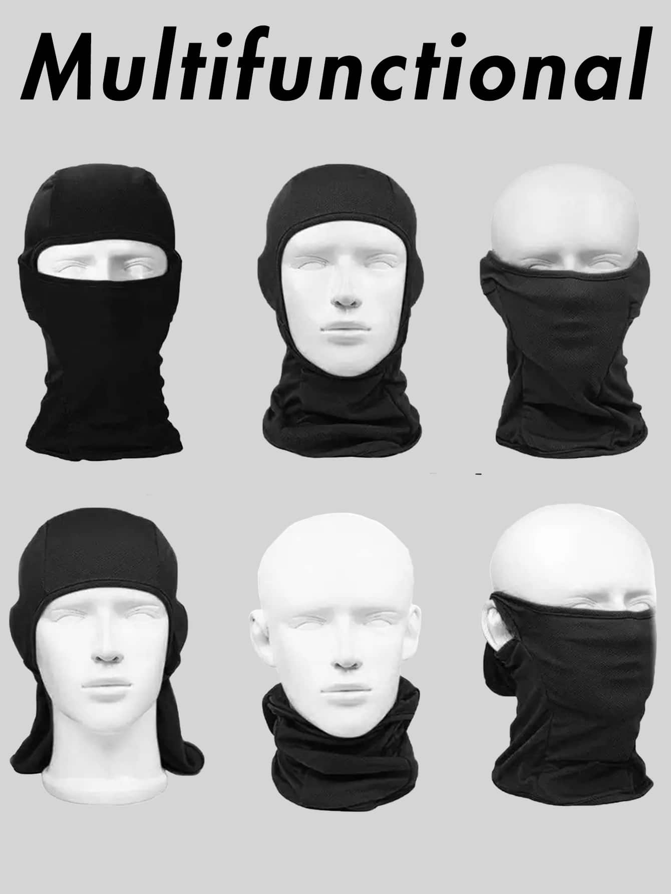 Musion 1pc Breathable Mesh Balaclava Face Mask Ski Mask For Men Women ...