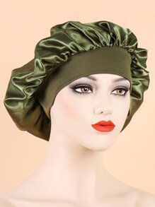 Solid Hair Bonnet Silk Bonnet Satin Bonnet | SHEIN USA