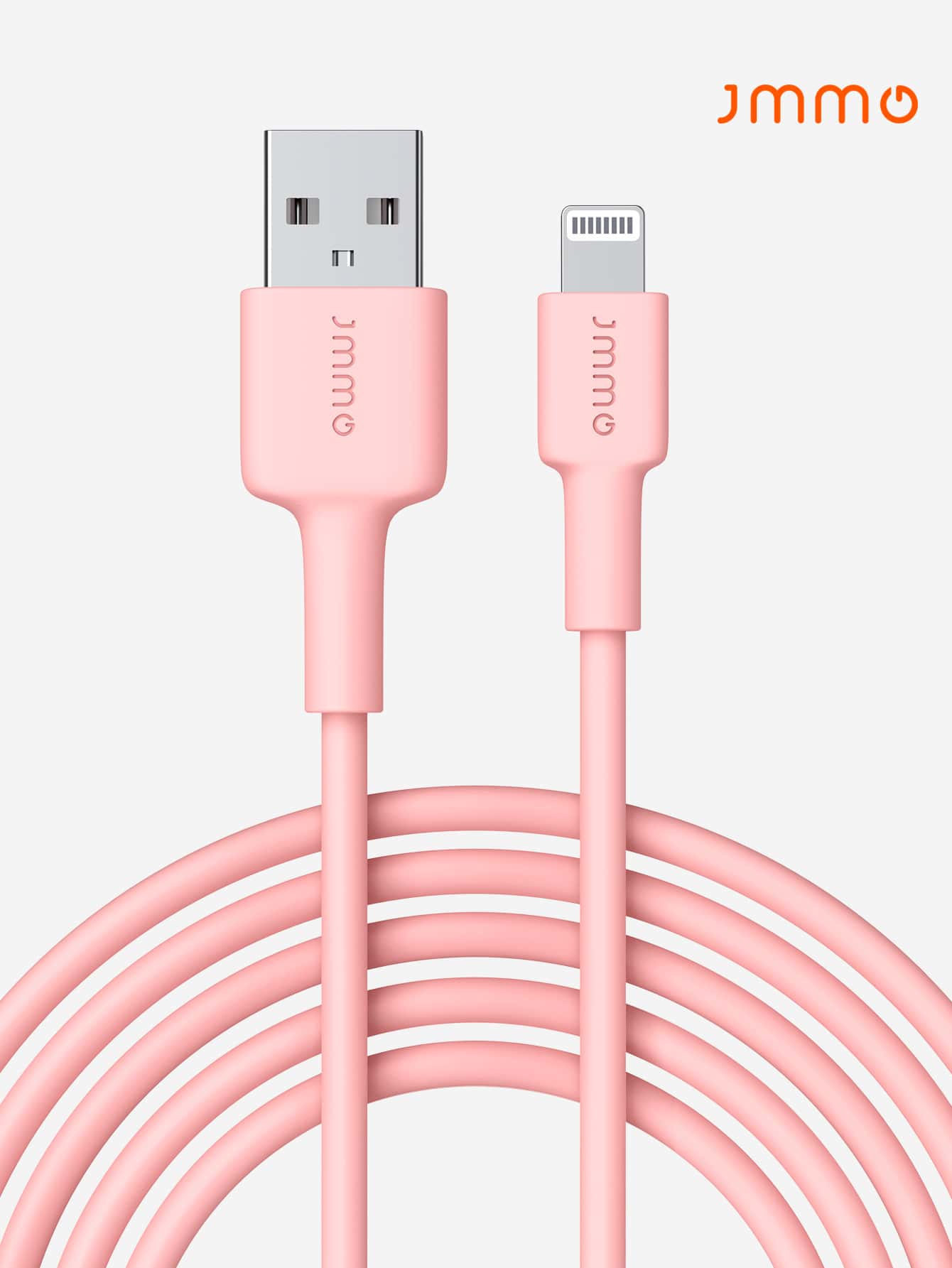 JMMO USB-A To Lightning Cable,USB To Lightning Cable Cord 480Mbps Data Transfer 6.6FT/2M [ MFi ...