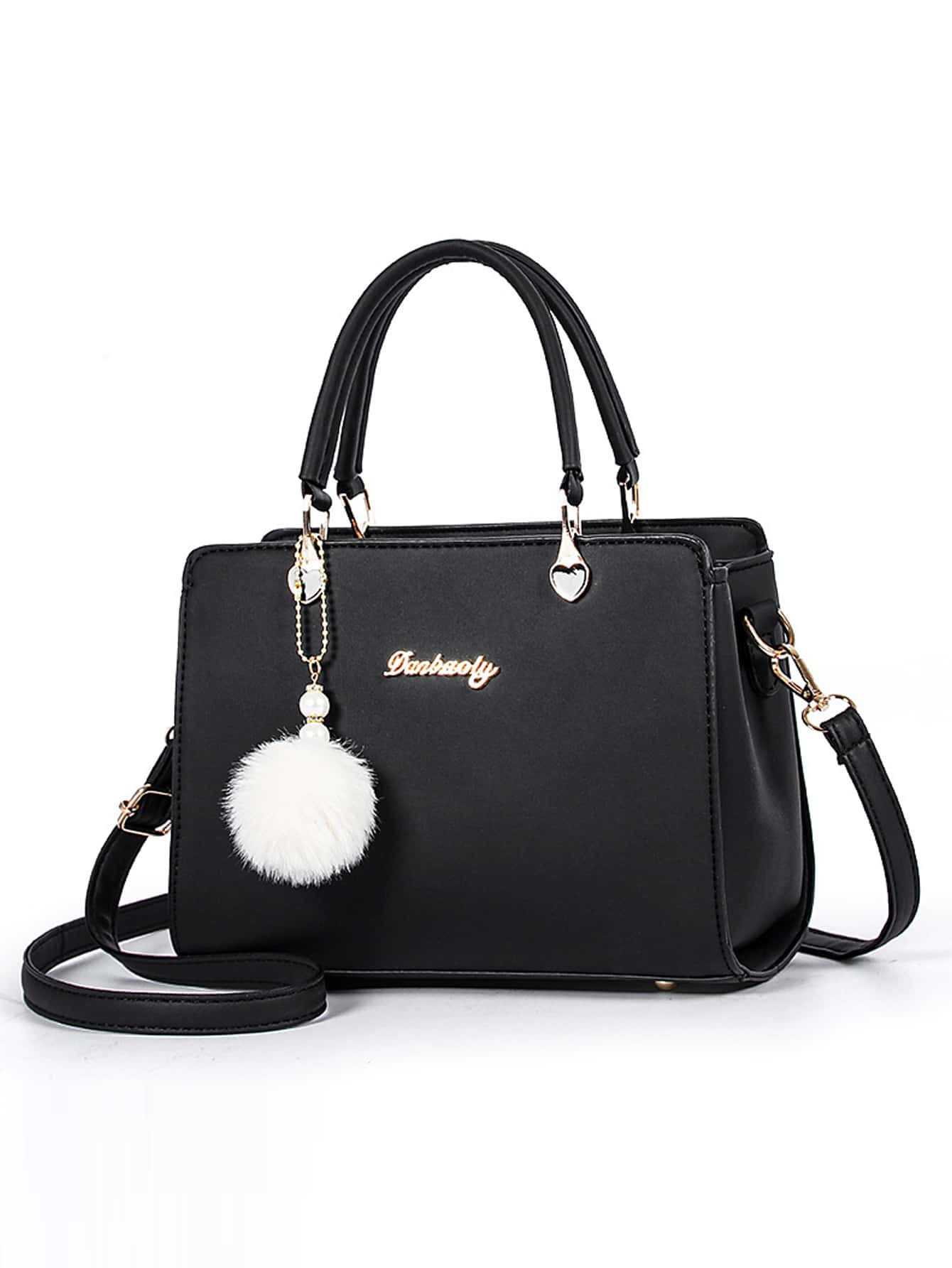 Women's Elegant Tote Satchel Bag, Classic Shoulder Bag, Trendy Handbag ...