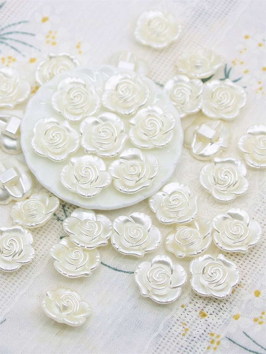 50pcs Flower Design DIY Button | SHEIN USA