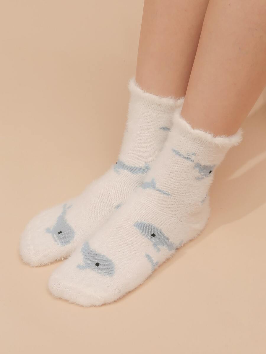 Shark Pattern Crew Socks | SHEIN USA