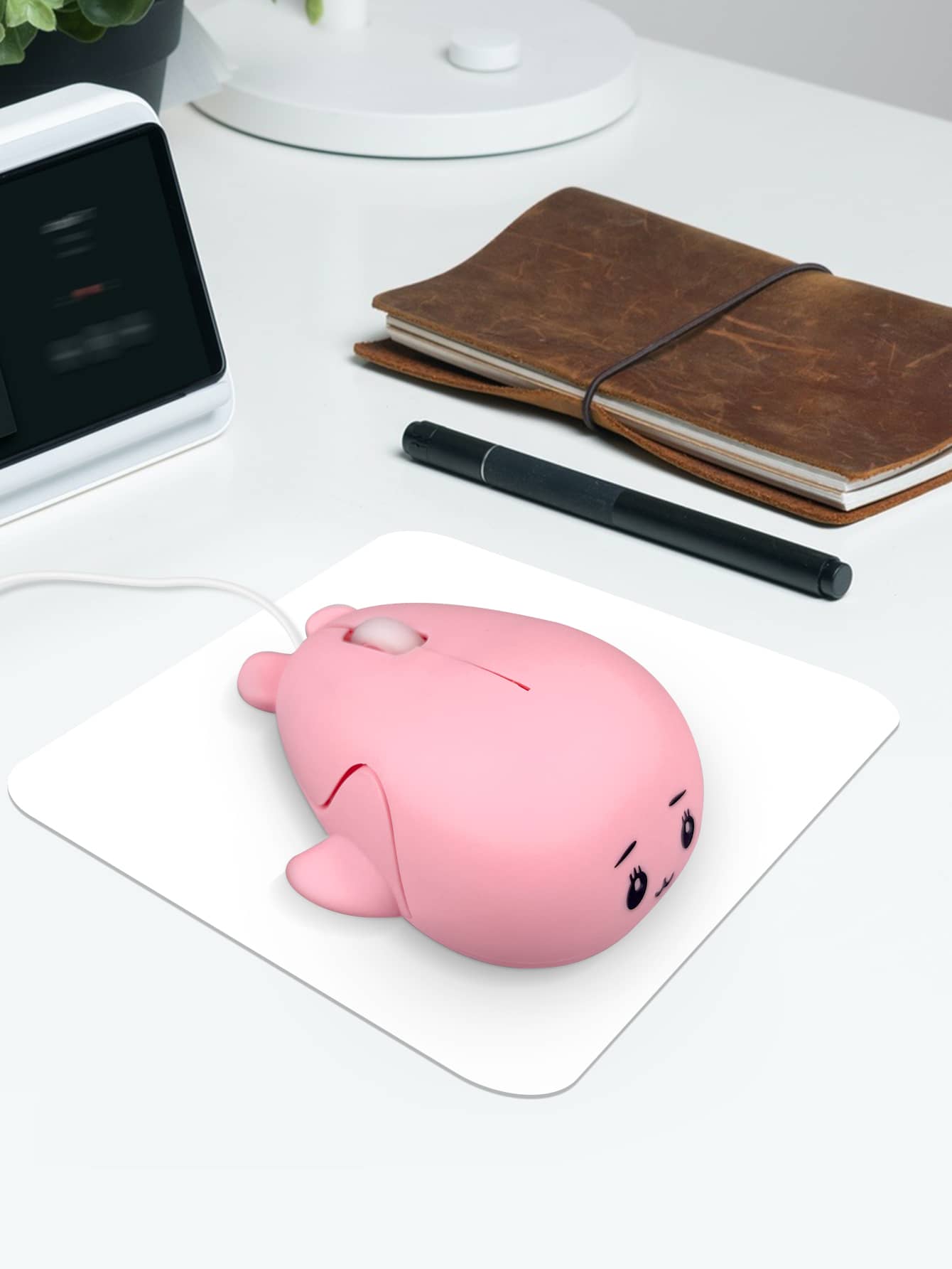 Cute Pink Wired Dolphin Shaped Mouse | SHEIN USA