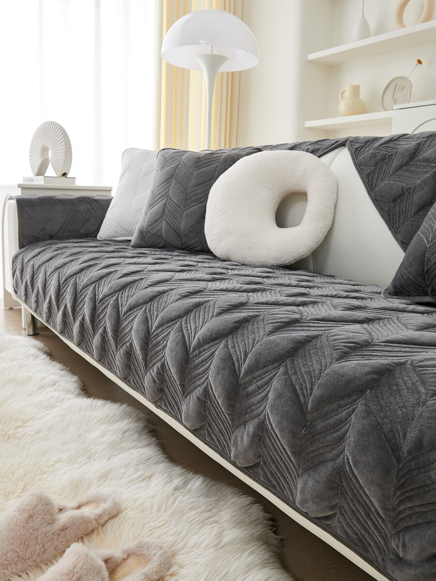 1pc Leaf Pattern Sofa Towel | SHEIN USA